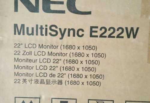 Монитор Nec MultiSync E222W