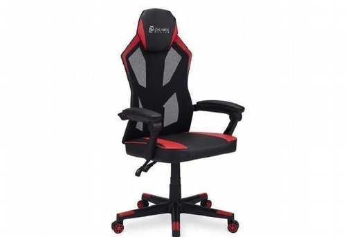 Кресло игровое Oklick -121G, черный/красный