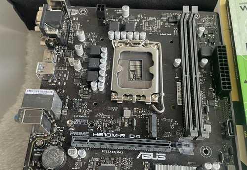 Материнская плата asus prime h610m d4 sl