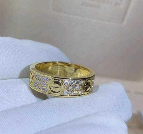 Кольцо Cartier Love, желтое золото 0,79ct