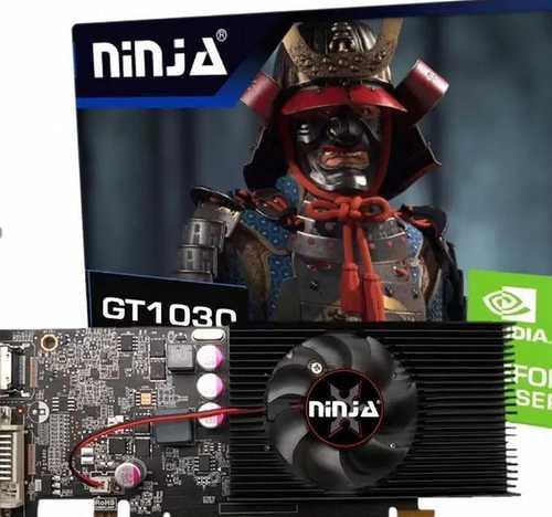 Видеокарта Ninja (Sinotex) Ninja GT1030 (384SP) 2GB gddr5 64bit DVI hdmi RTL 20 (NK103FG25F) (607820