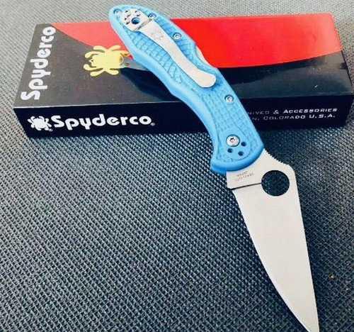 Нож Spyderco Delica blue
