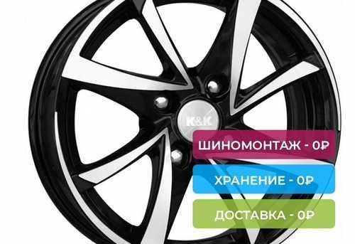 R15 4x100 6,5J ET50 D60,1 К&К Игуана Алмаз Черный