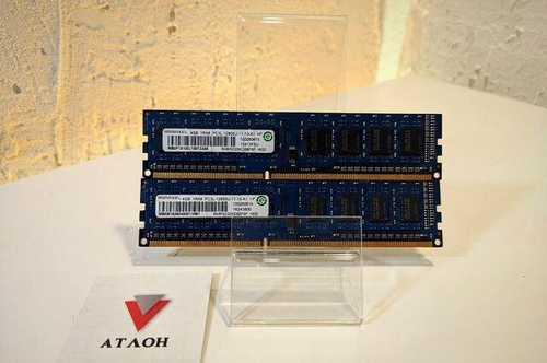 Оперативная память Ramaxel DDR3 4GBx2(8GB) 1600Мгц