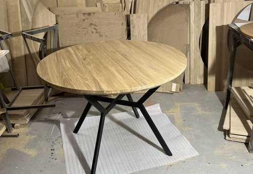 Стол обеденный раздвижной из массива дуба 40 мм