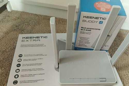 Keenetic extra (kn1710) + keenetic buddy 4