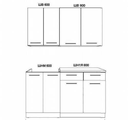 Кухня бюджетный вариант фабричное качество с современными фасадами