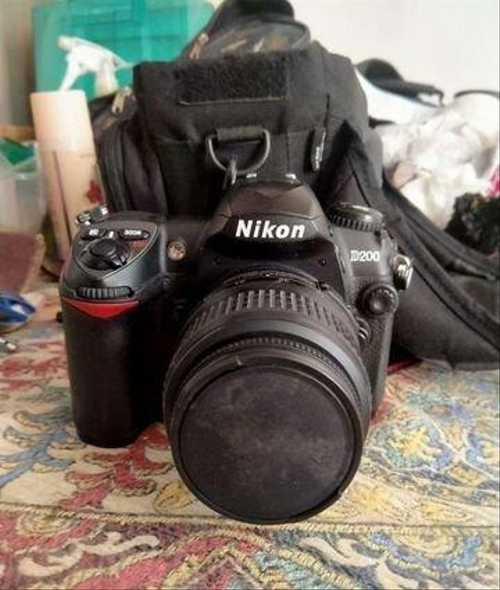 Зеркальный фотоаппарат nikon d200