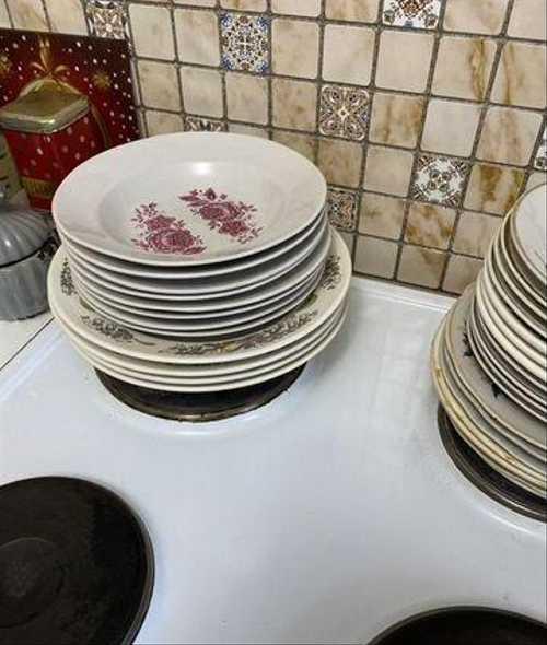 Суповые и неглубокие тарелки посуда