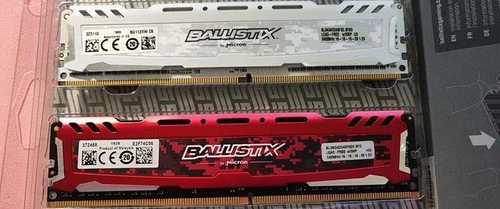 Оперативная память Crucial Ballistix ddr4 8 + 4 gb