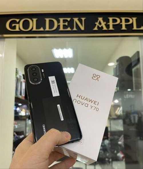 Huawei nova Y70 4/64Gb Черный. Новый рст