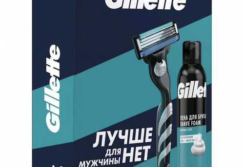 Набор gillette mach3 новый