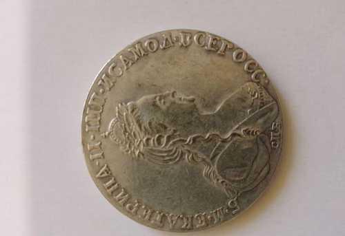 Монета 1 рубль 1780 год