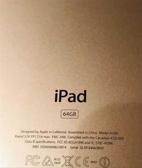 iPad 2 a1396