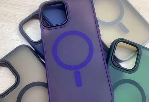 Чехол на iPhone 12 Pro Max MagSafe фиолетовый