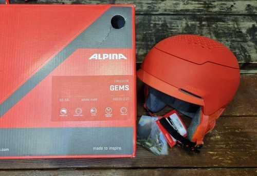 Шлем горнолыжный Alpina Gems Orange (Новый)