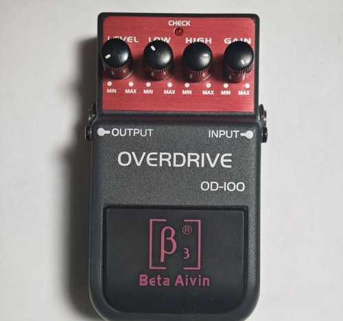 Гитарная педаль Beta Aivin overdrive OD-100