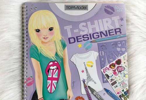 Раскраска для девочек Top Model T-Shirt Designer