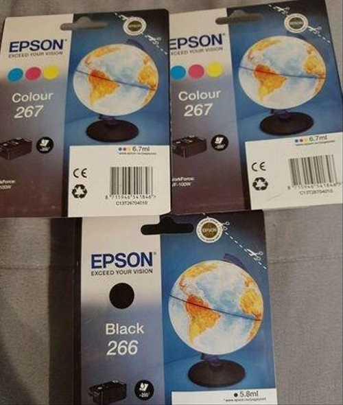 Картридж Epson Colour 267, Black 266