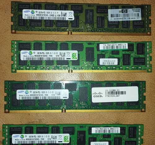 Комплект, ddr 3, 32gb, 1333mhz, есс озу, ram