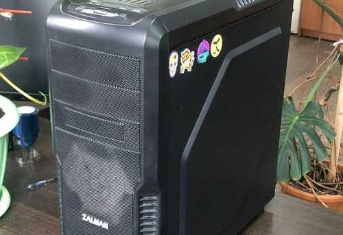 Корпус ATX zalman Z3 Plus, Midi-Tower, без бп, чер