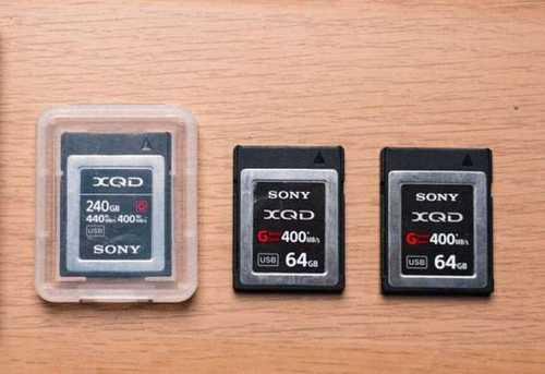 Карты памяти Sony XQD 64Gb, 240Gb