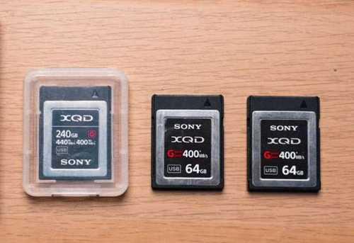 Карты памяти Sony XQD 64Gb, 240Gb