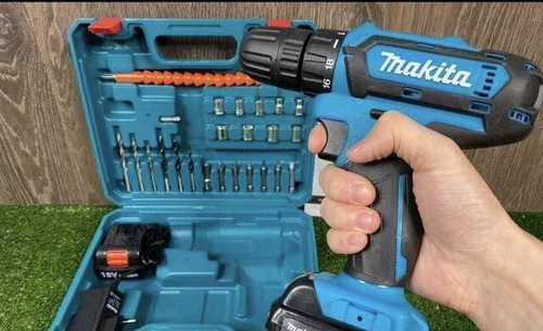 Аккум. Шуруповерт Makita 18v- с набором 2 аккум