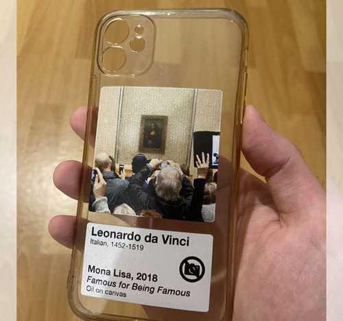 Силиконовый чехол на iPhone 11 leonardo da vinci