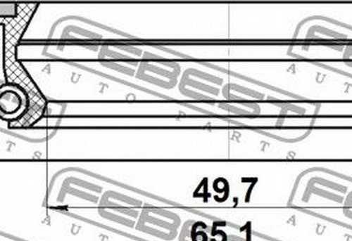 Сальник ступичный задний 49.7x65.1x9