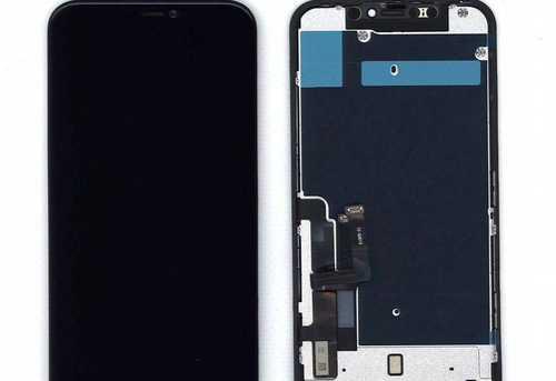 Модуль - для Apple iPhone 11 (AAA) черный с метали