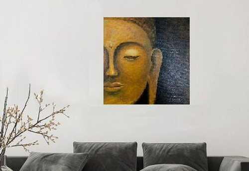 Картина маслом Будда золотой