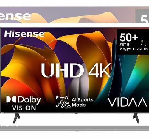 Новый телевизор 75" Hisense 75A6N 4K AI Upscaler