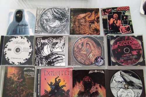 CD Компакт диски Helloween, Accept, Exploited и др