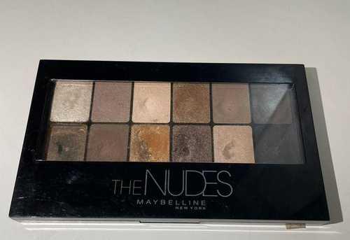 Палетка теней Maybelline the Nudes