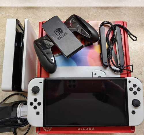 Nintendo Switch oled 64 гб, белый (Япония JP)