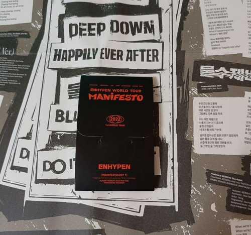 Карты enhypen manifesto day 1 world tour
