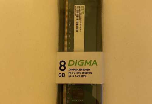 Оперативная память Digma dgmad42666008D DDR4 - 8гб