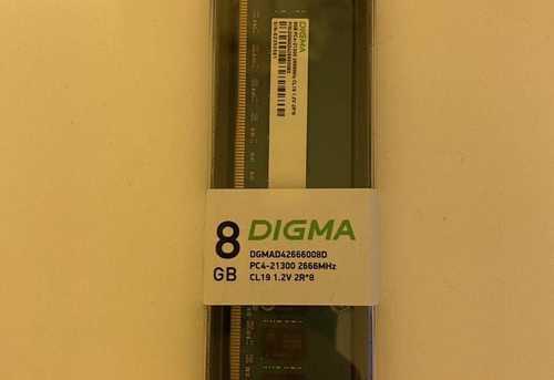 Оперативная память Digma dgmad42666008D DDR4 - 8гб