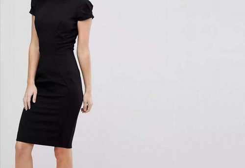 Платье футляр миди, черное, размер 42 (UK 8, US 4)