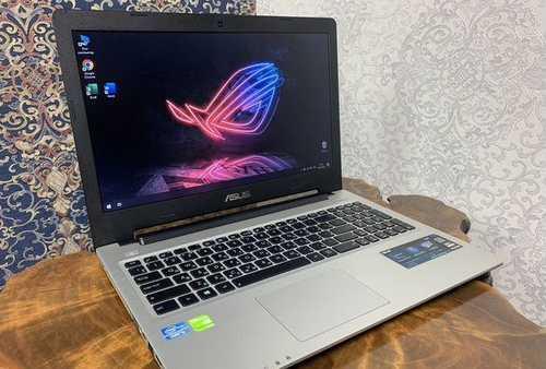 Мощный игровой Asus- Core i5, 4 GB, GeForce GT740M