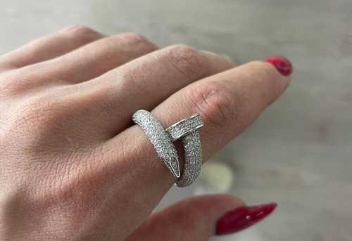 Кольцо в стиле Cartier гвоздь серебро