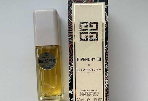Givenchy III (3) eau de toilette 30 мл винтаж