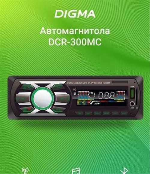 Магнитола 1 Din. Digma. Bluetooth. Sd. AUX. Новая