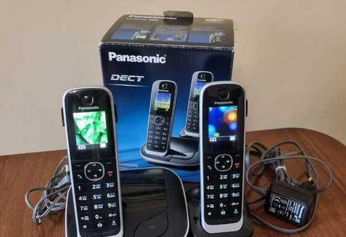 Panasonic домашний телефон, в комплекте 2 трубки