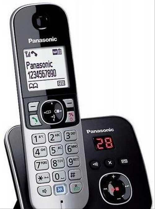 Радиотелефон dect Panasonic KX-tg6821ru black