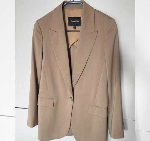 Пиджак шерсть Massimo Dutti прямой eur 34