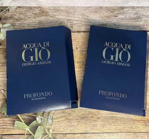 Giorgio Armani Acqua Di Gio Profondo парфюмерная в