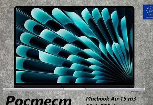 Macbook Air 15 m3 16gb 256gb Ростест