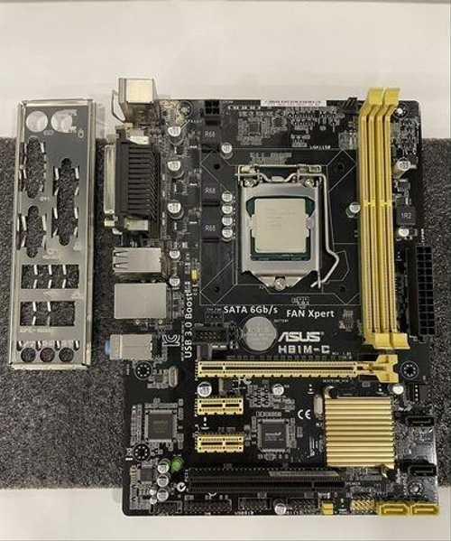 Комплект: плата asus H81M-C + i3-4170 LGA1150